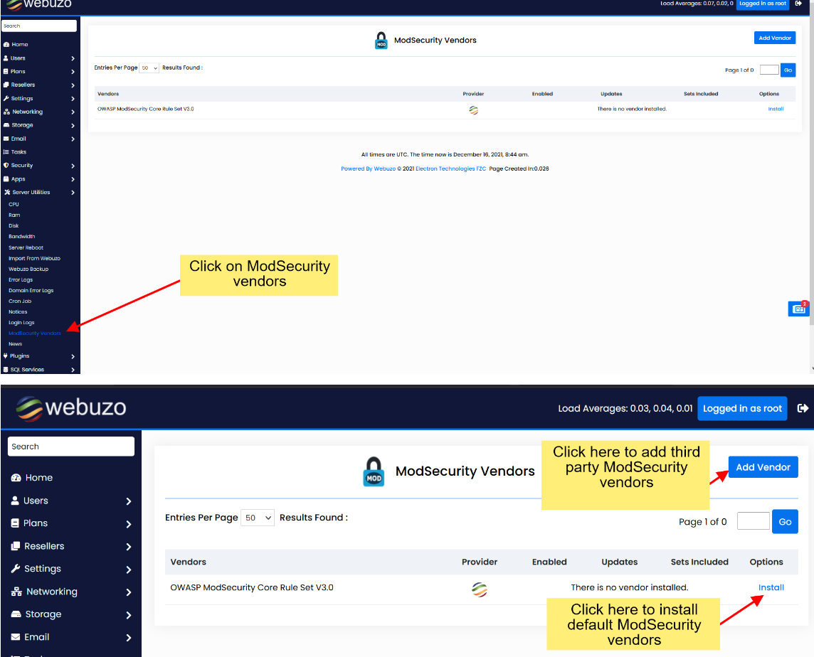 cPGuard WAF required settings and depencies | OPSSHIELD